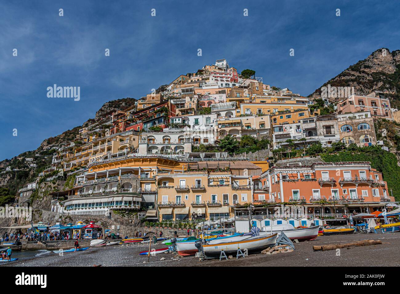 Positano from the Beach Stock Photo - Alamy