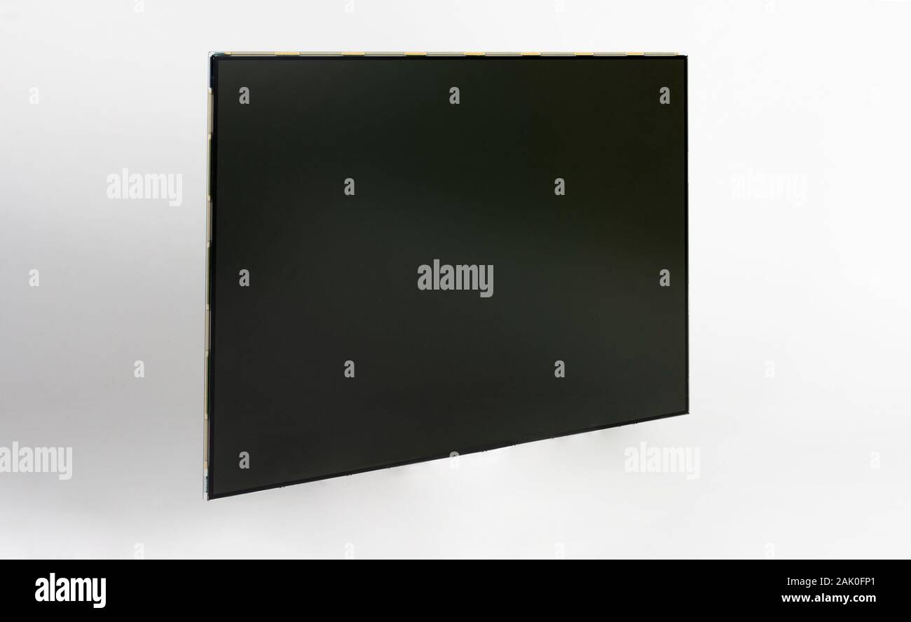 Part of LCD monitor, panel consists of polarizing filters, glass and ...