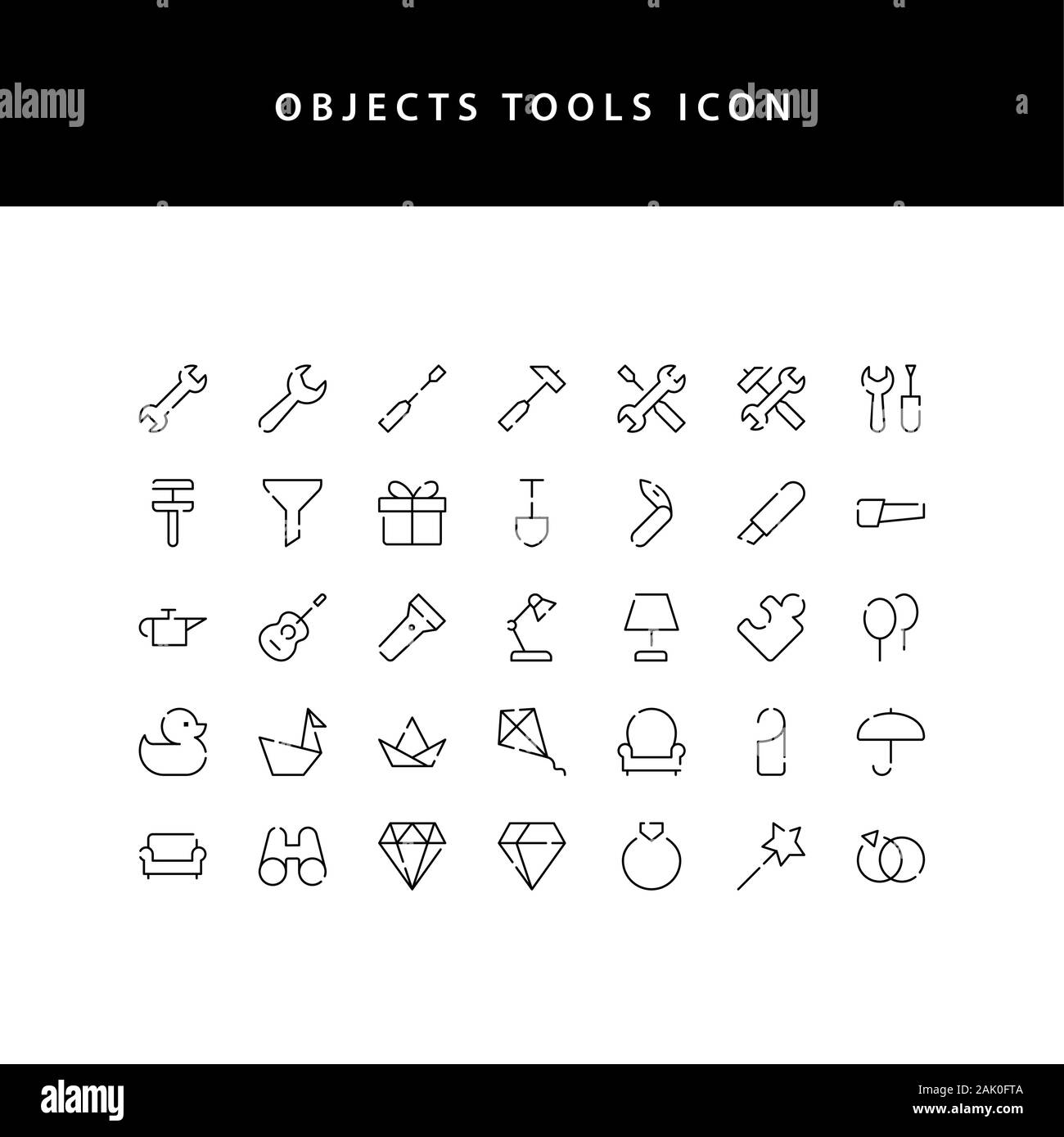 Blue objects chair Stock Vector Images - Alamy