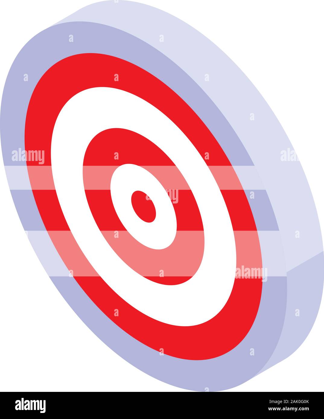 Isometric man target arrow Cut Out Stock Images & Pictures - Alamy