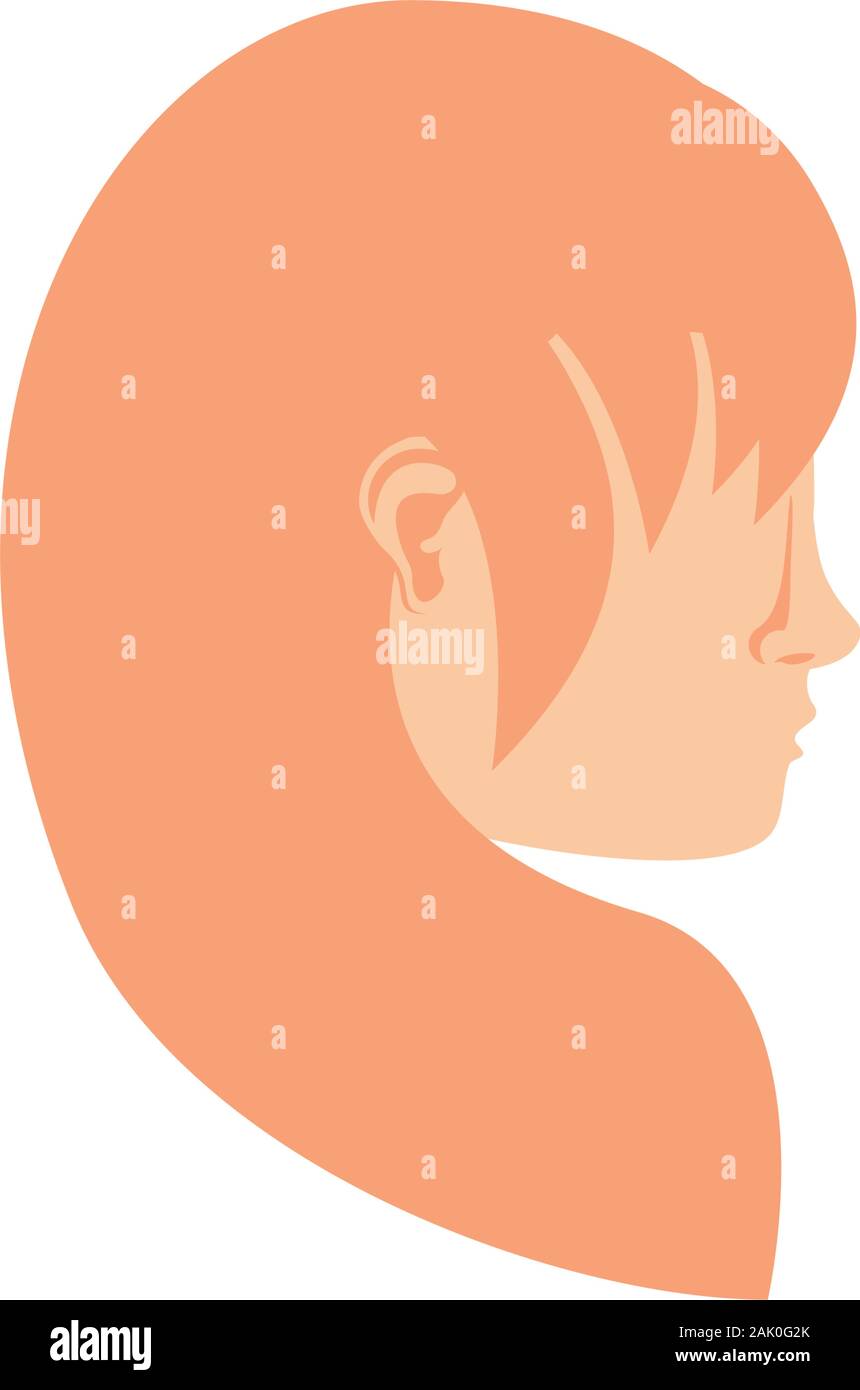 female head icon design, Human body person people health anatomy ...