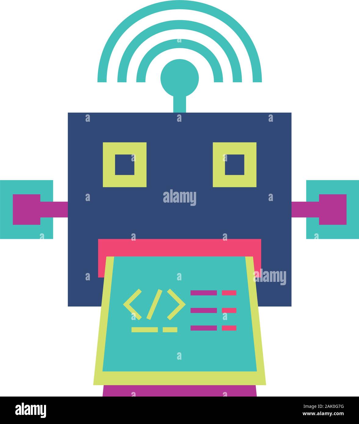 Website code and robot design, Programming web designer technology ...