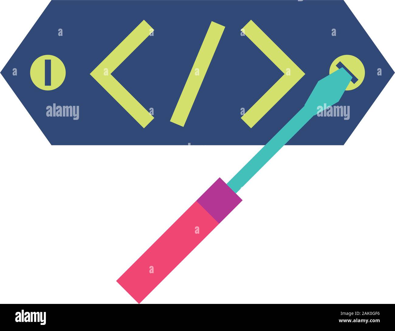 Website code and screwdriver design, Programming web designer ...