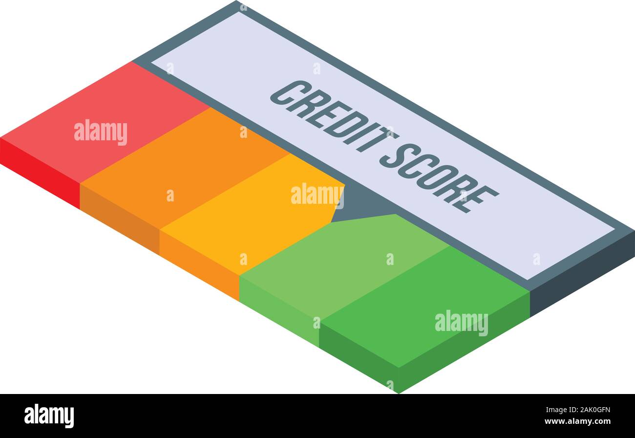 Normal credit score icon, isometric style Stock Vector Image & Art - Alamy