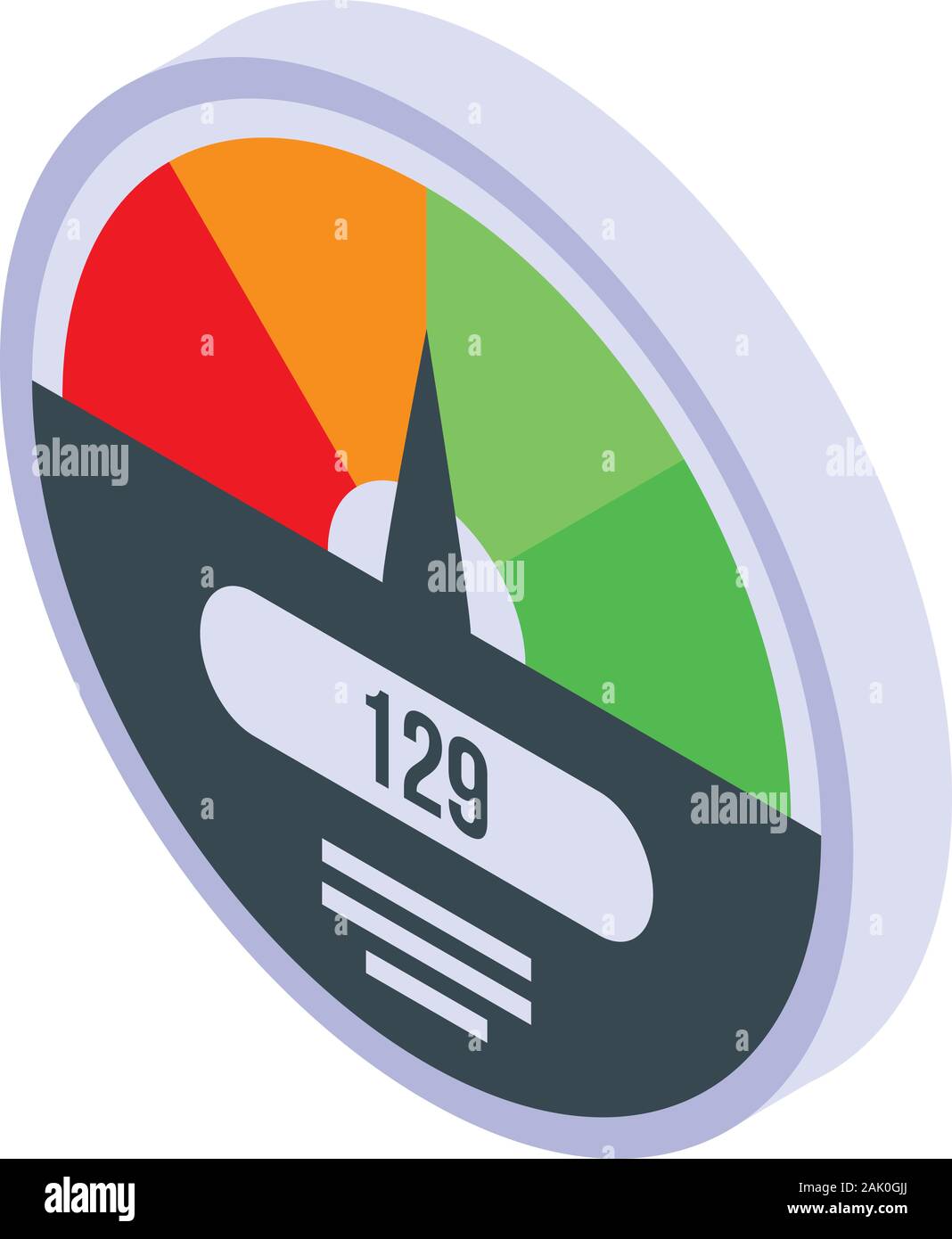 Credit score icon isometric Stock Vector Images - Alamy