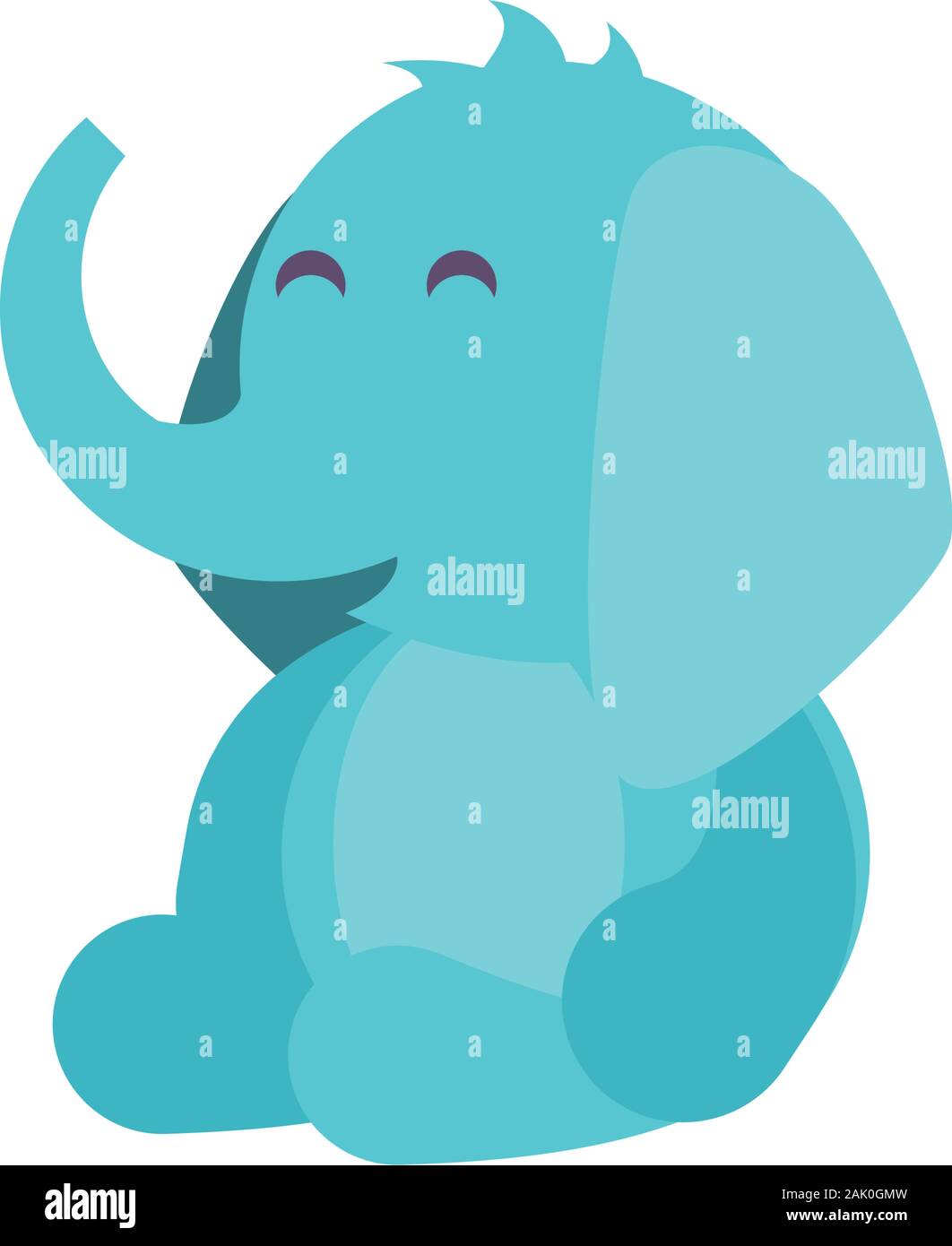 Cute elephant cartoon design, Animal zoo life nature character ...