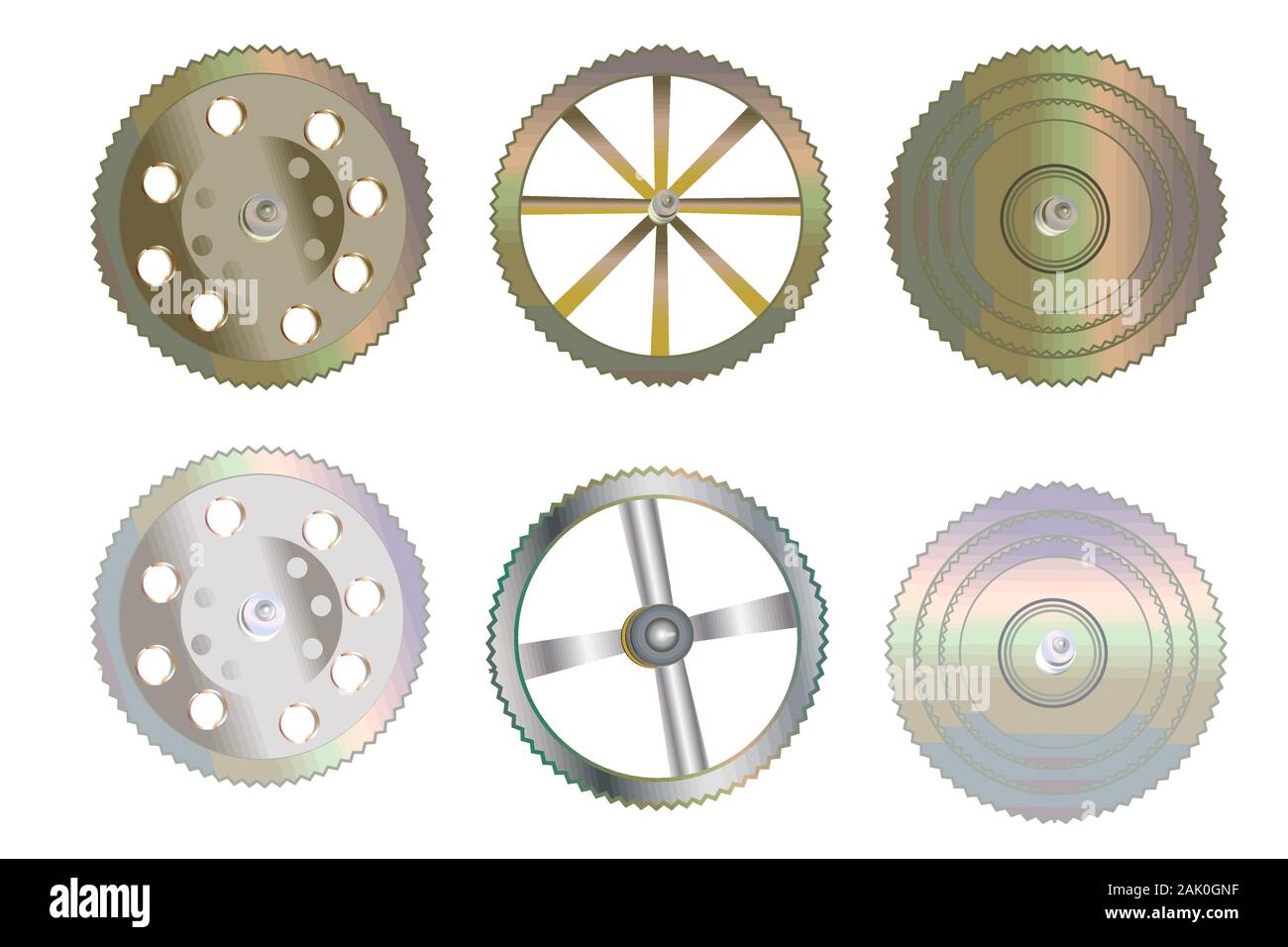 Collection of gears isolated on white background. Set of gear or cogs icon. Can be used for ...