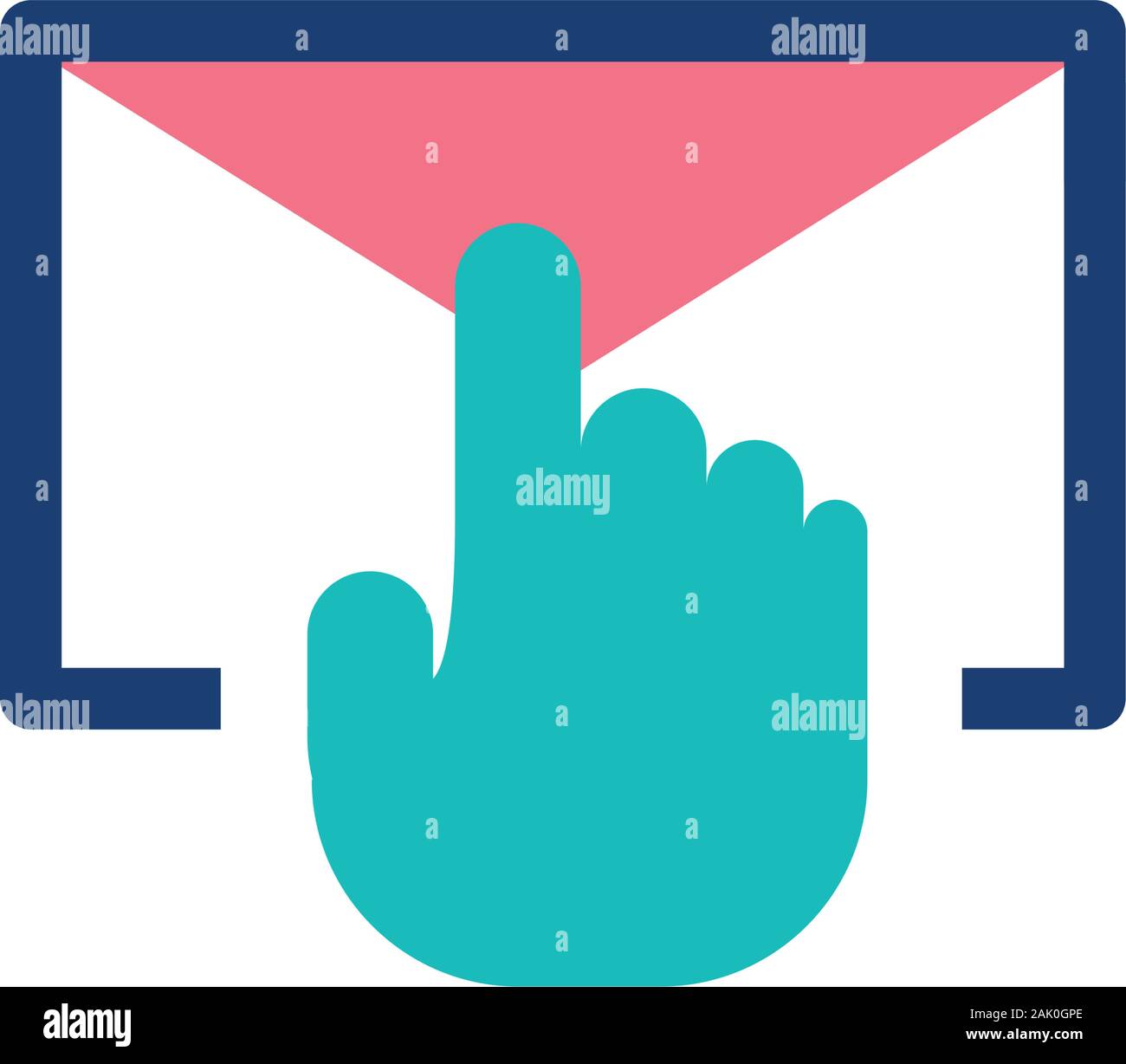 Envelope and cursor design, Message email mail letter marketing ...