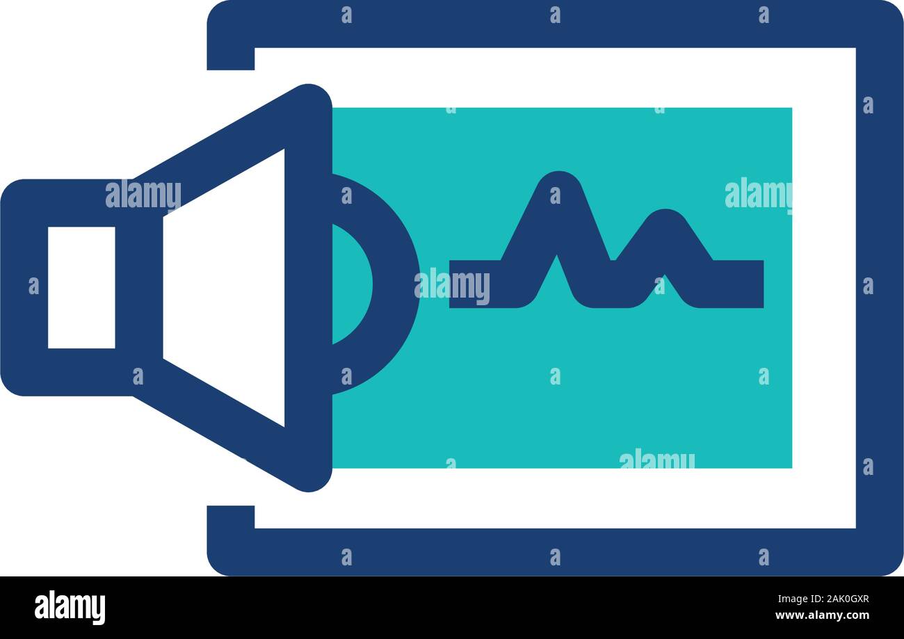 Bullhorn over board design, Message email mail letter marketing ...