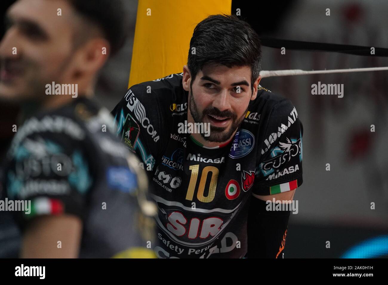 Perugia, Italy. 06th Jan, 2020. filippo lanza (n.10 hitter spiker sir ...