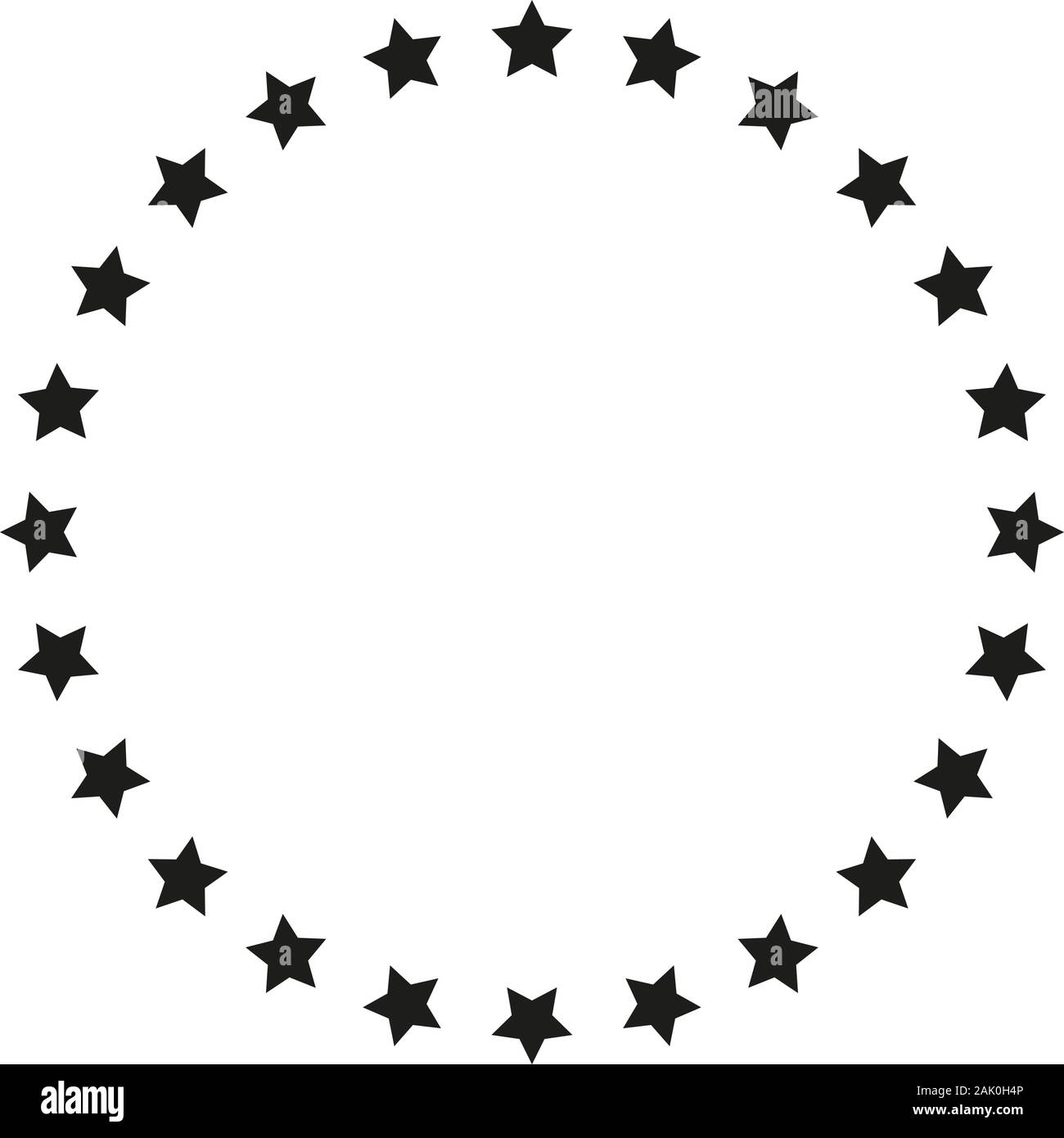 Stars in circle icon template black color editable. Stars in circle ...