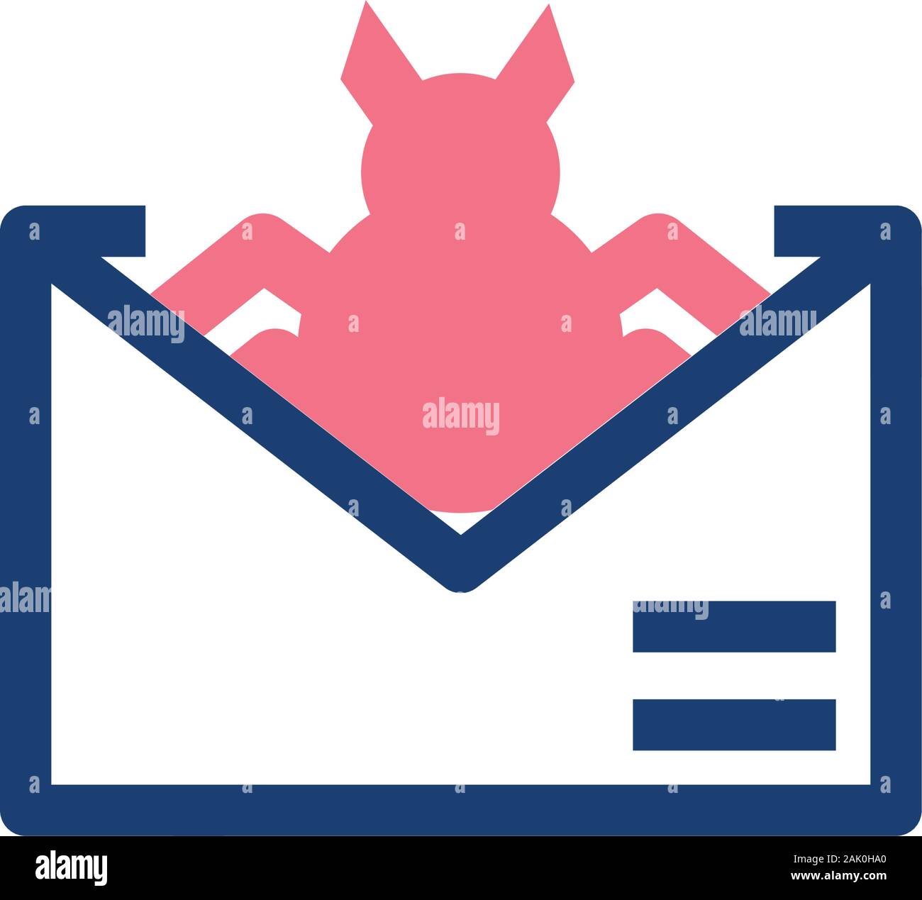 Envelope and bug design, Message email mail letter marketing ...