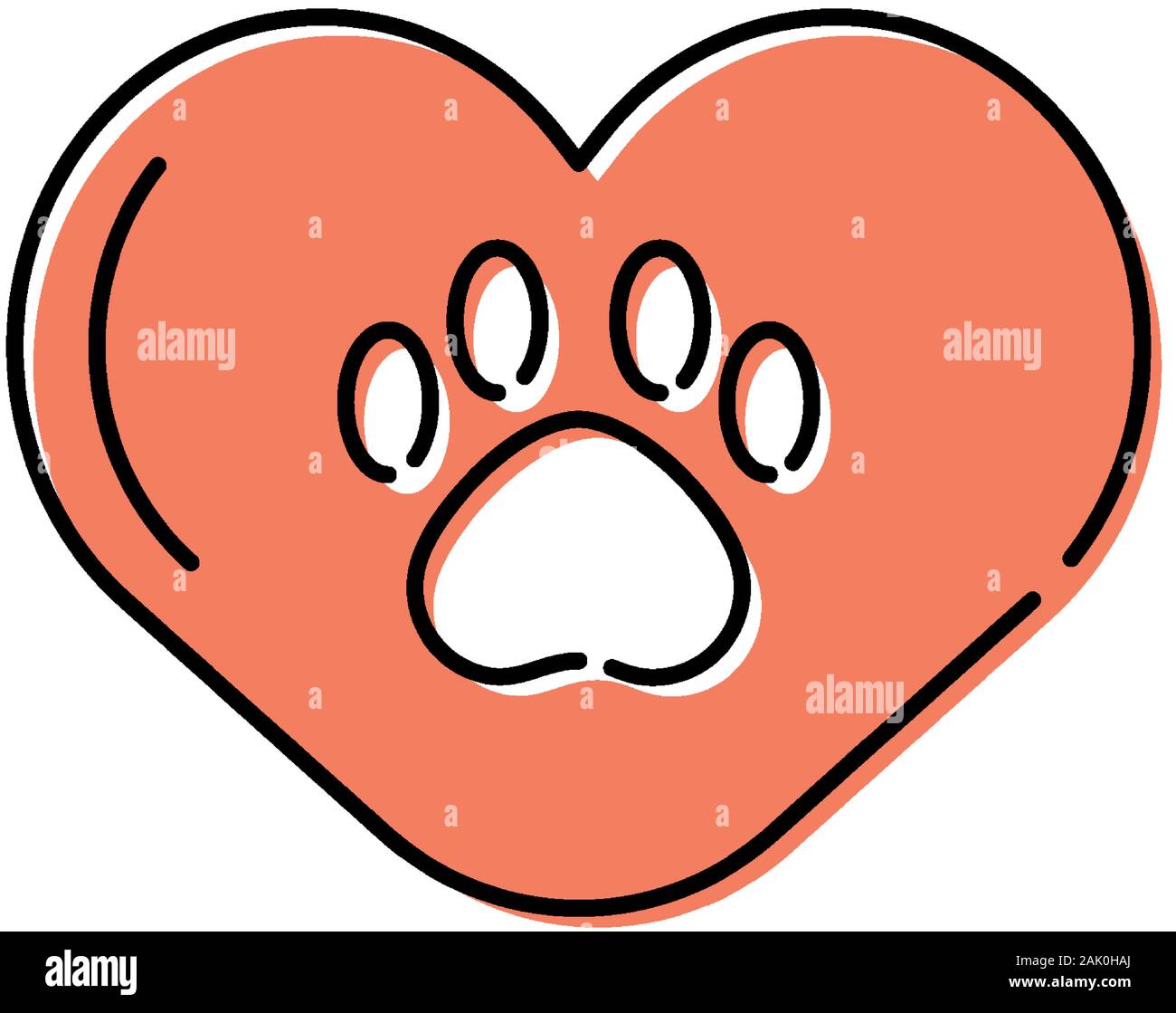 house with paw print mascot Stock Vector Image & Art - Alamy