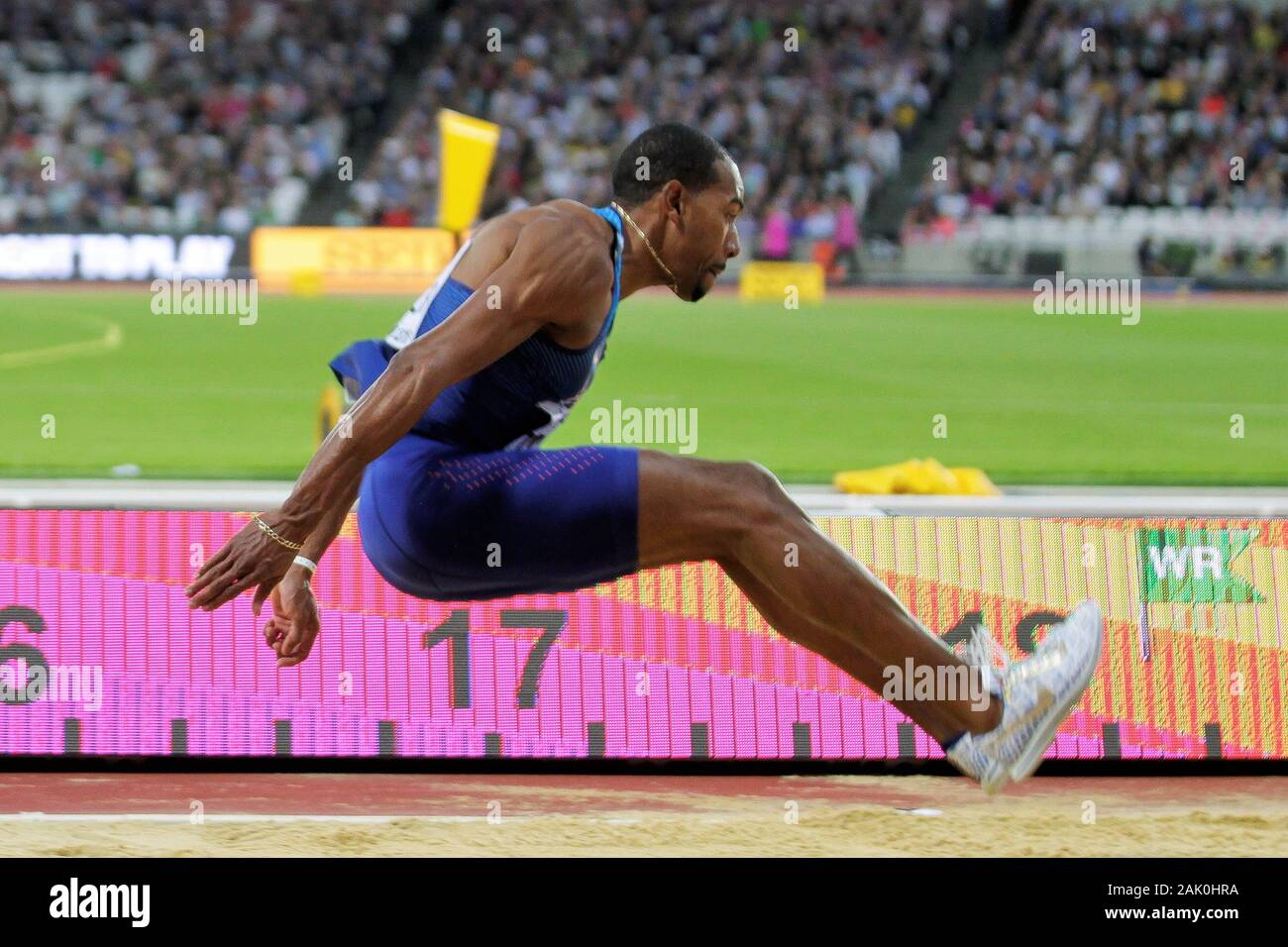 Christian Taylor (USA) at the Final Triple Jump Men of the IAAF World ...
