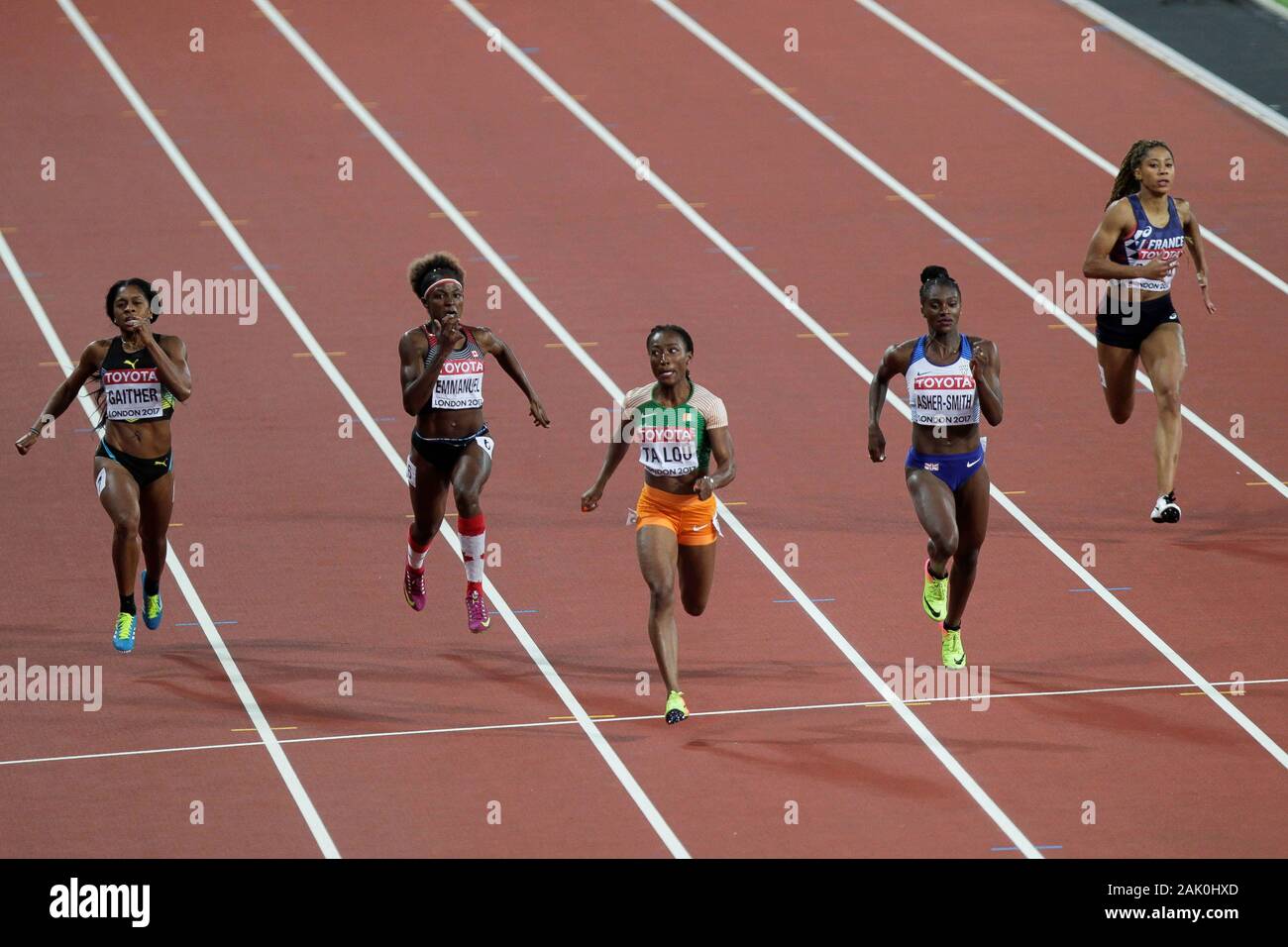 Tynia Gaither (Bahamas) ,Crystal Emmanuel (Canada) ,Marie-Josée Ta Lou ...