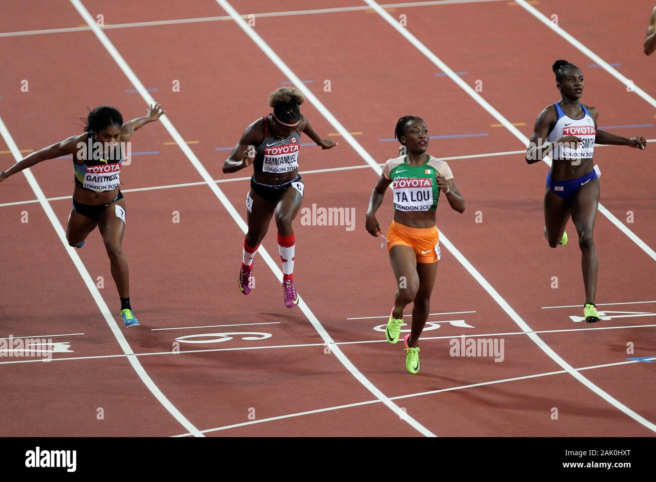 Tynia Gaither (Bahamas) ,Crystal Emmanuel (Canada) ,Marie-Josée Ta Lou ...