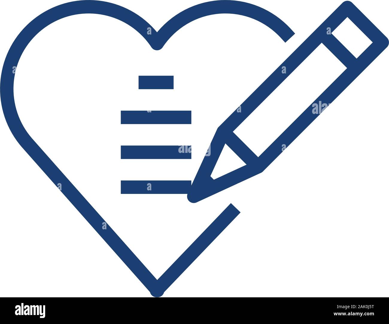 Heart and pen design, Message email mail letter marketing communication ...