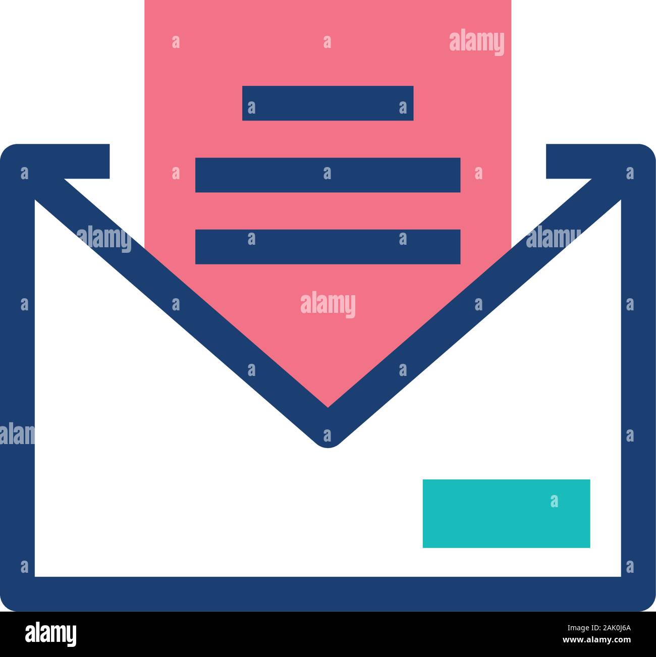 Envelope design, Message email mail letter marketing communication card ...