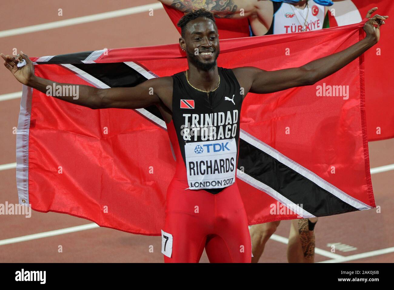 Jereem Richards (Trinitad) during the Final 200m Men's IAAF World ...