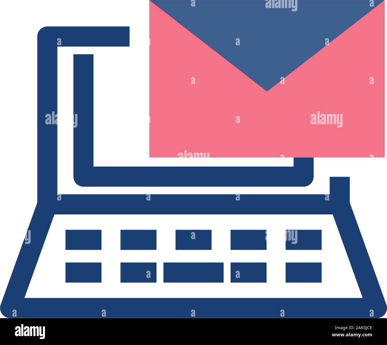 Envelope and laptop design, Message email mail letter marketing ...