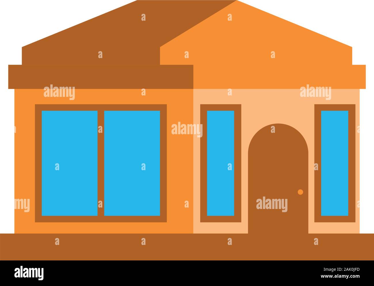 House with window and door design, Home real estate building ...