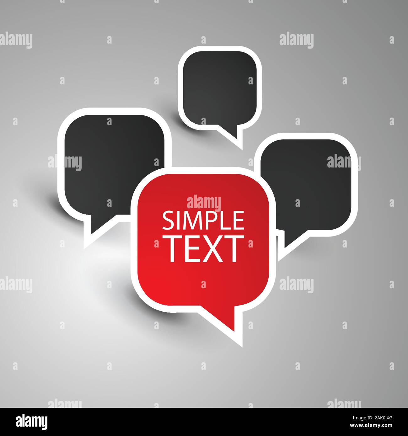 Abstract Simple Minimal Speech Bubble Concept Design Element Template ...
