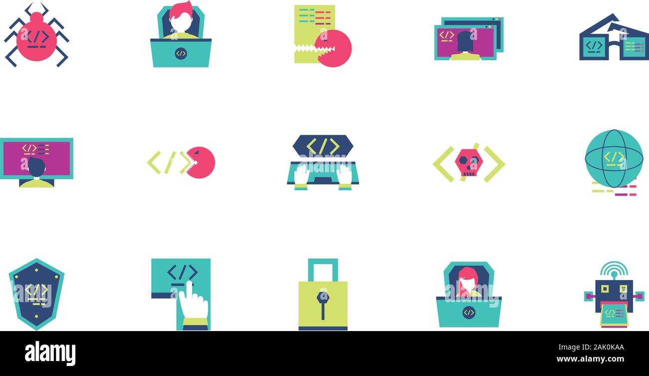 Girl code robot Stock Vector Images - Alamy