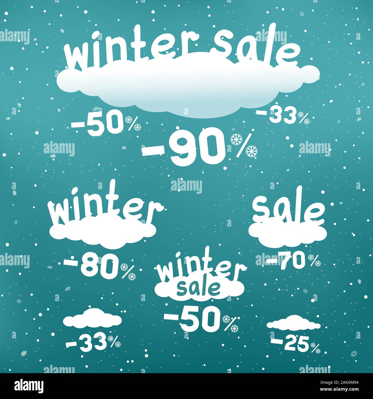 White snow falling from Stock Vector Images - Alamy
