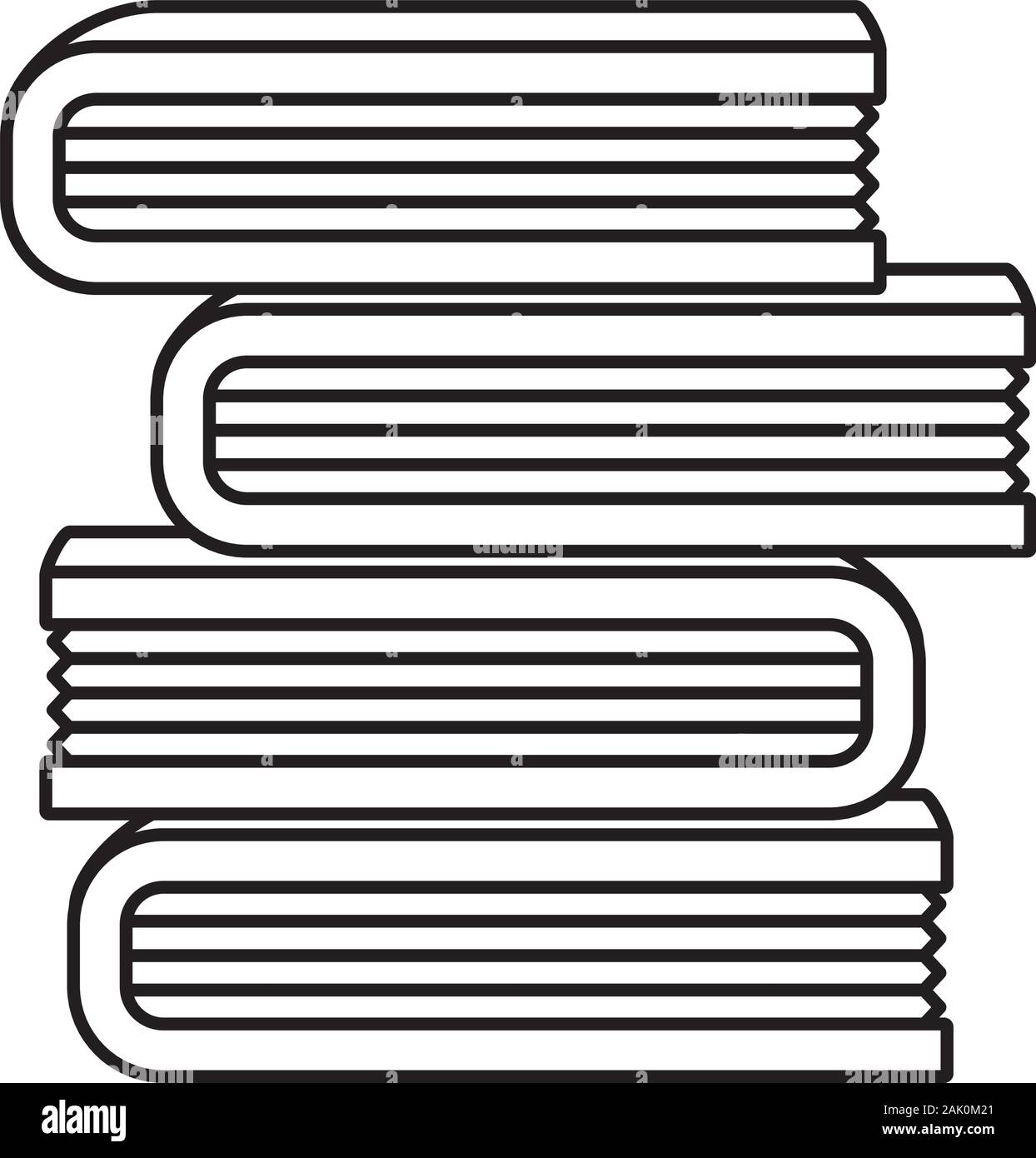 pile text books isolated icons Stock Vector Image & Art - Alamy