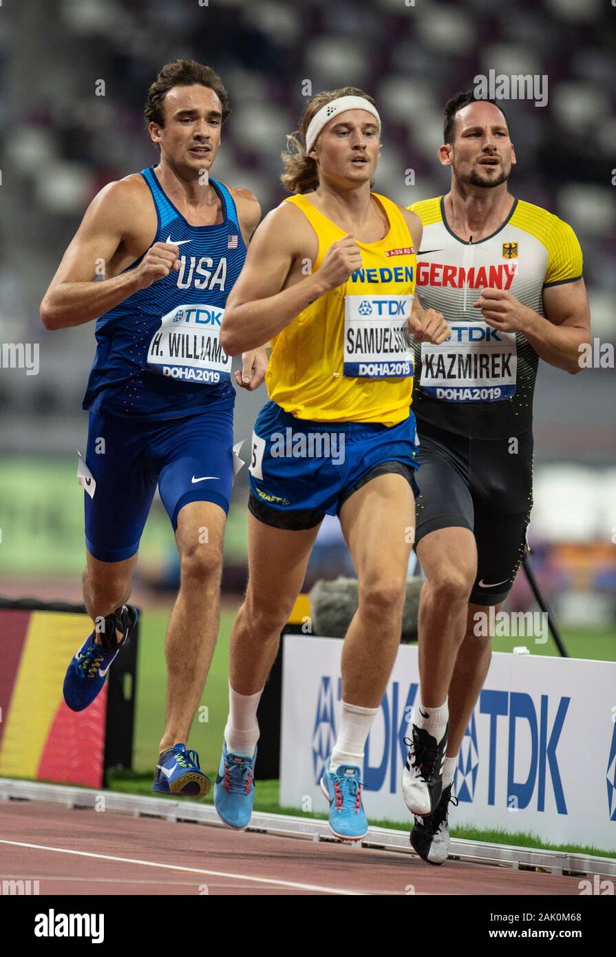 DOHA - QATAR - OCT 3: Fredrik Samuelsson of Sweden competing in the ...