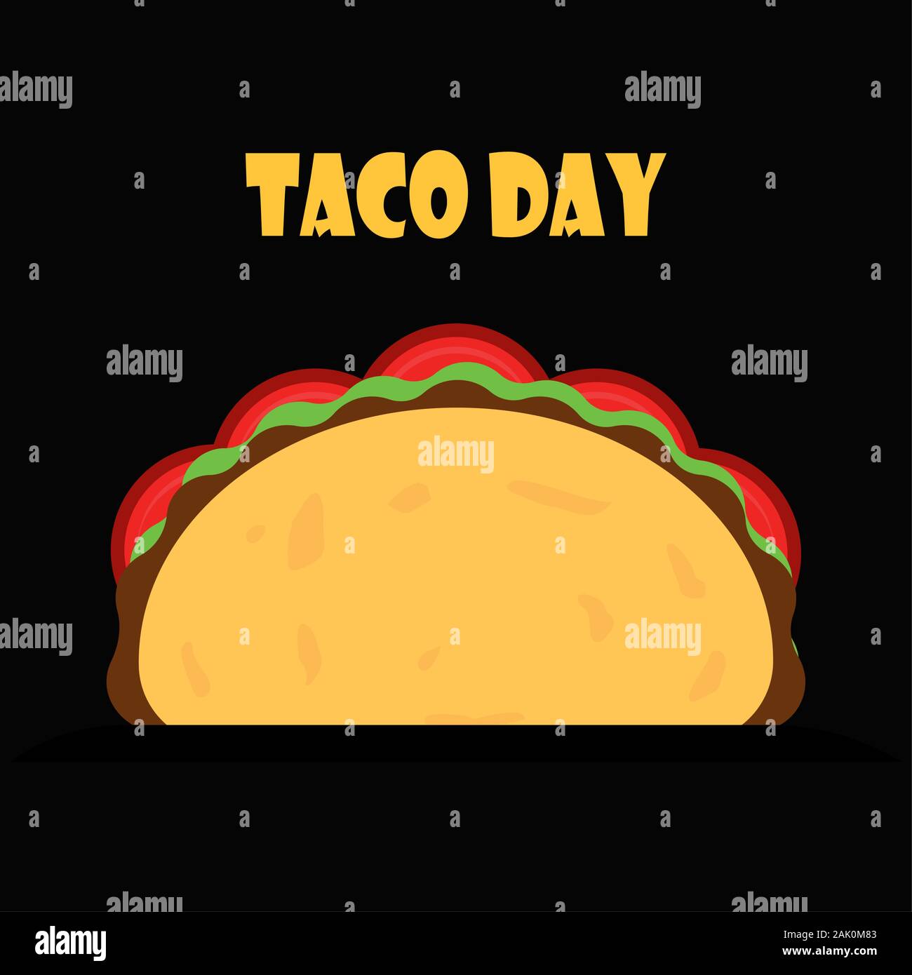 Taco day poster Stock Vector Image & Art - Alamy