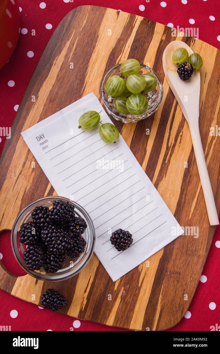 Recipe paper hi-res stock photography and images - Alamy