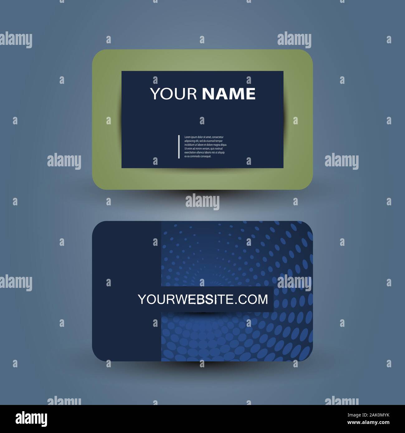 Abstract Colorful Modern Styled Business Card Template Creative Design ...