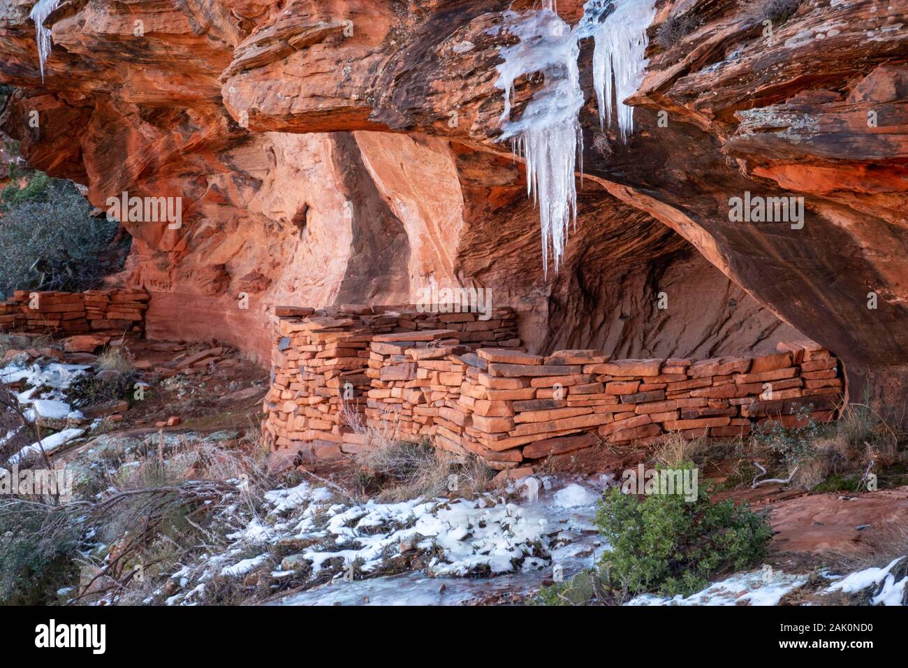 Ancient Indian ruins, Sedona Arizona Stock Photo - Alamy