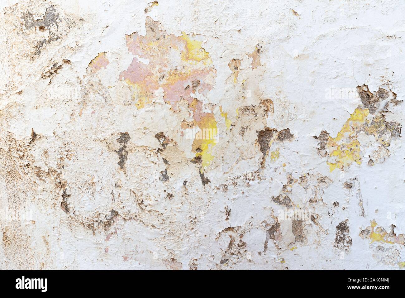 Grunge abstract background. Plaster and paint clog, structural damage ...