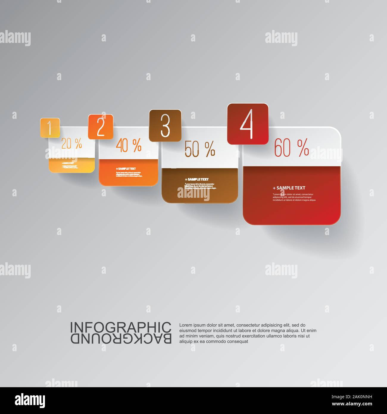 Colorful Abstract Modern Numbered Infographics Layout or Cover Creative ...