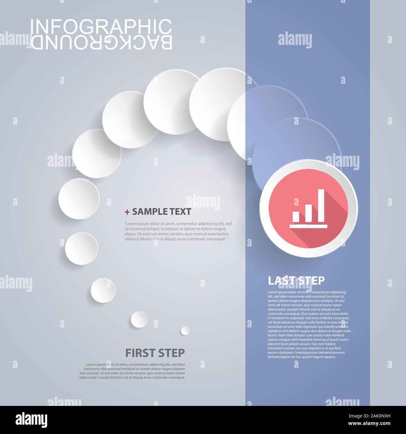 Colorful Abstract Modern Infographics Cover or Flow Chart, Diagram or ...