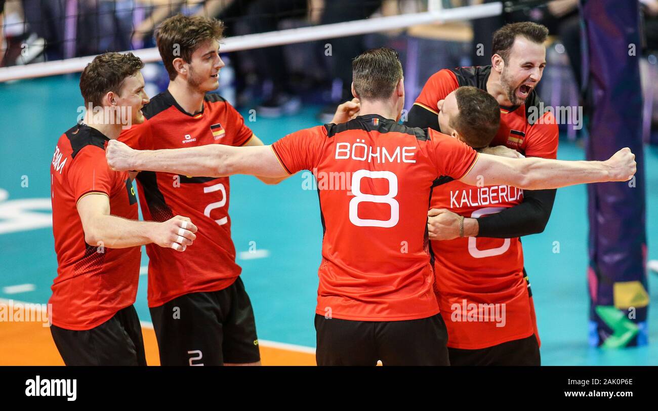 Berlin, Germany. 06th Jan, 2020. Volleyball, men: Olympic qualification ...