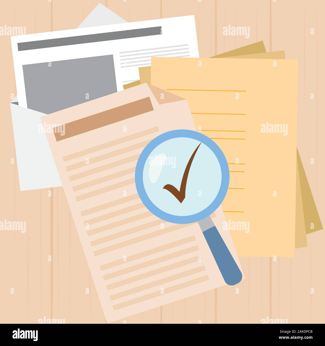 Work environment. Check list Stock Vector Image & Art - Alamy