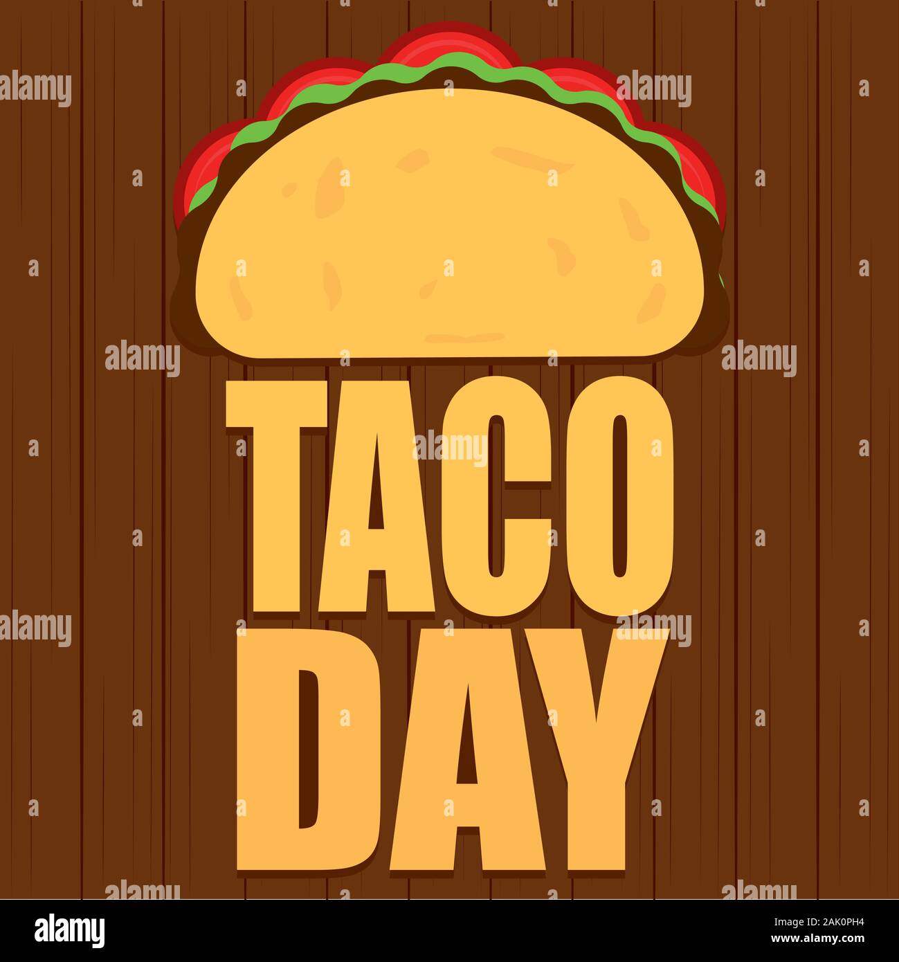 Taco day poster Stock Vector Image & Art - Alamy