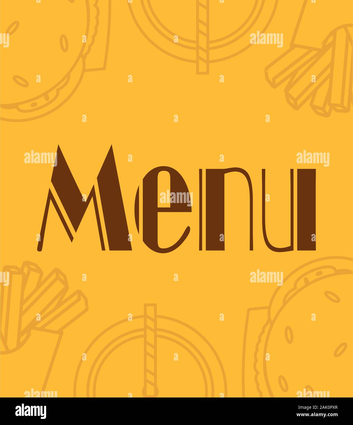 Restaurant menu illustration Stock Vector Image & Art - Alamy