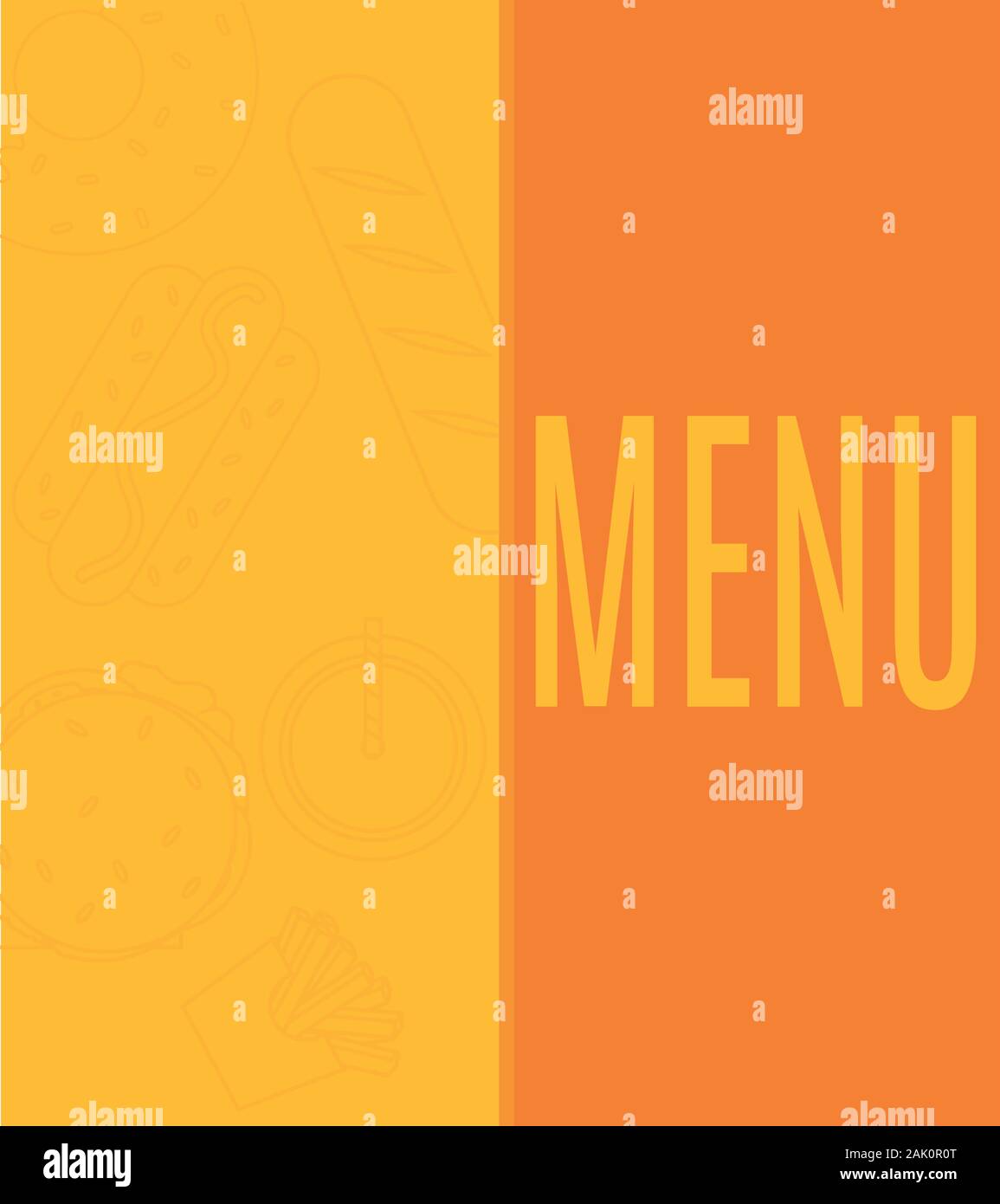 Restaurant menu illustration Stock Vector Image & Art - Alamy