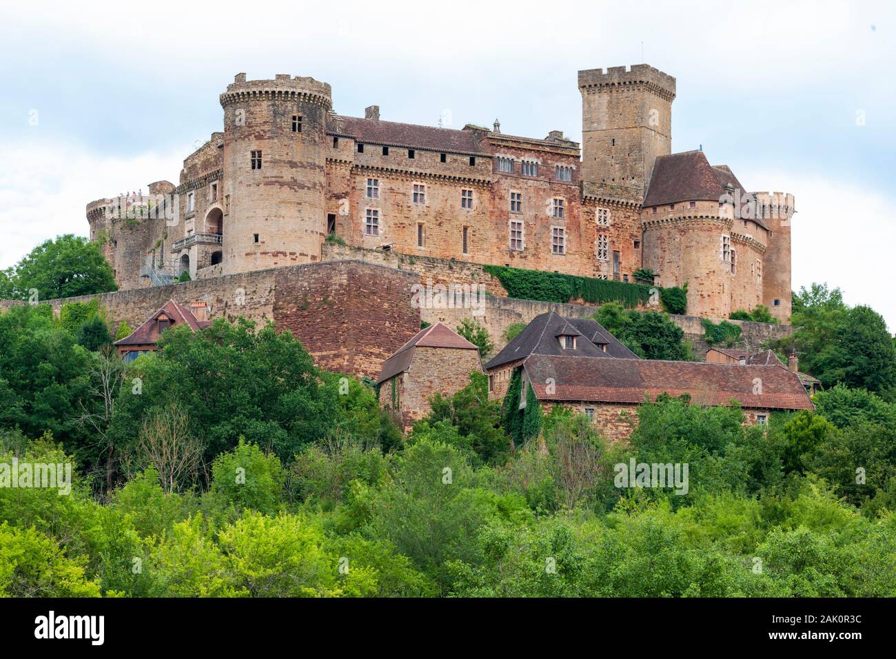 Chateau de Castelnau-Bretenoux in France Stock Photo - Alamy