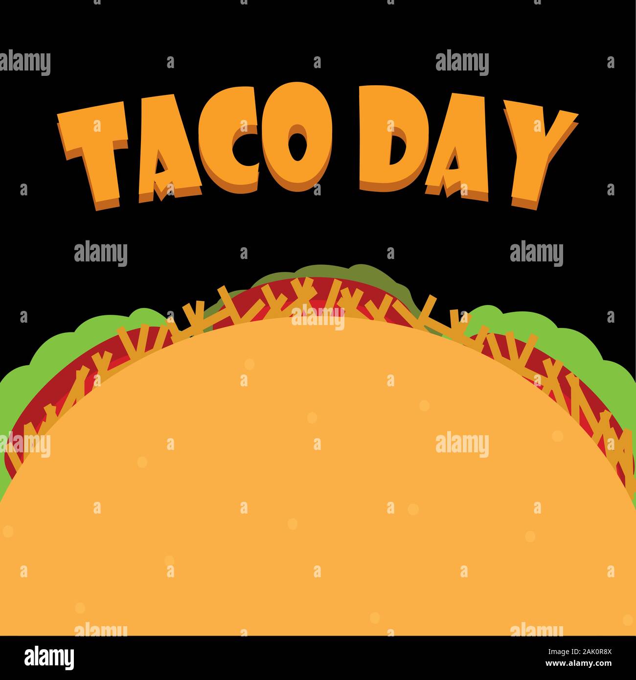 Taco day poster Stock Vector Image & Art - Alamy