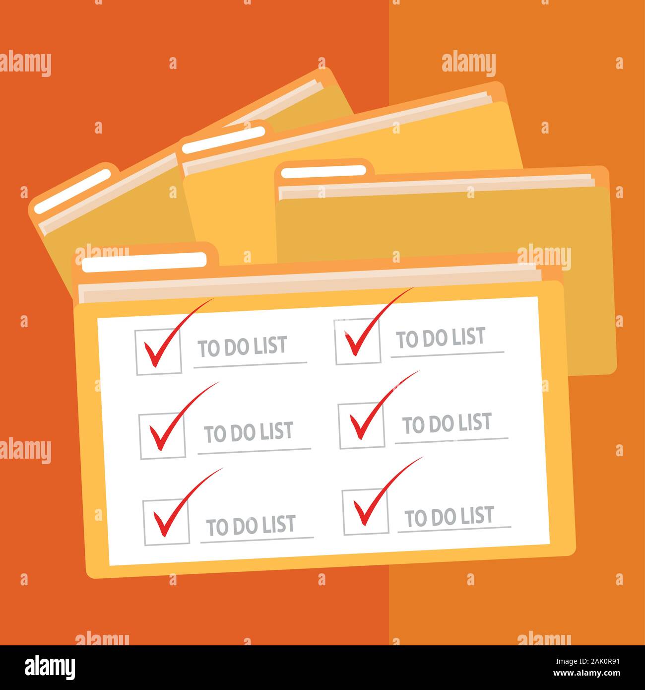 Work environment. Check list Stock Vector Image & Art - Alamy