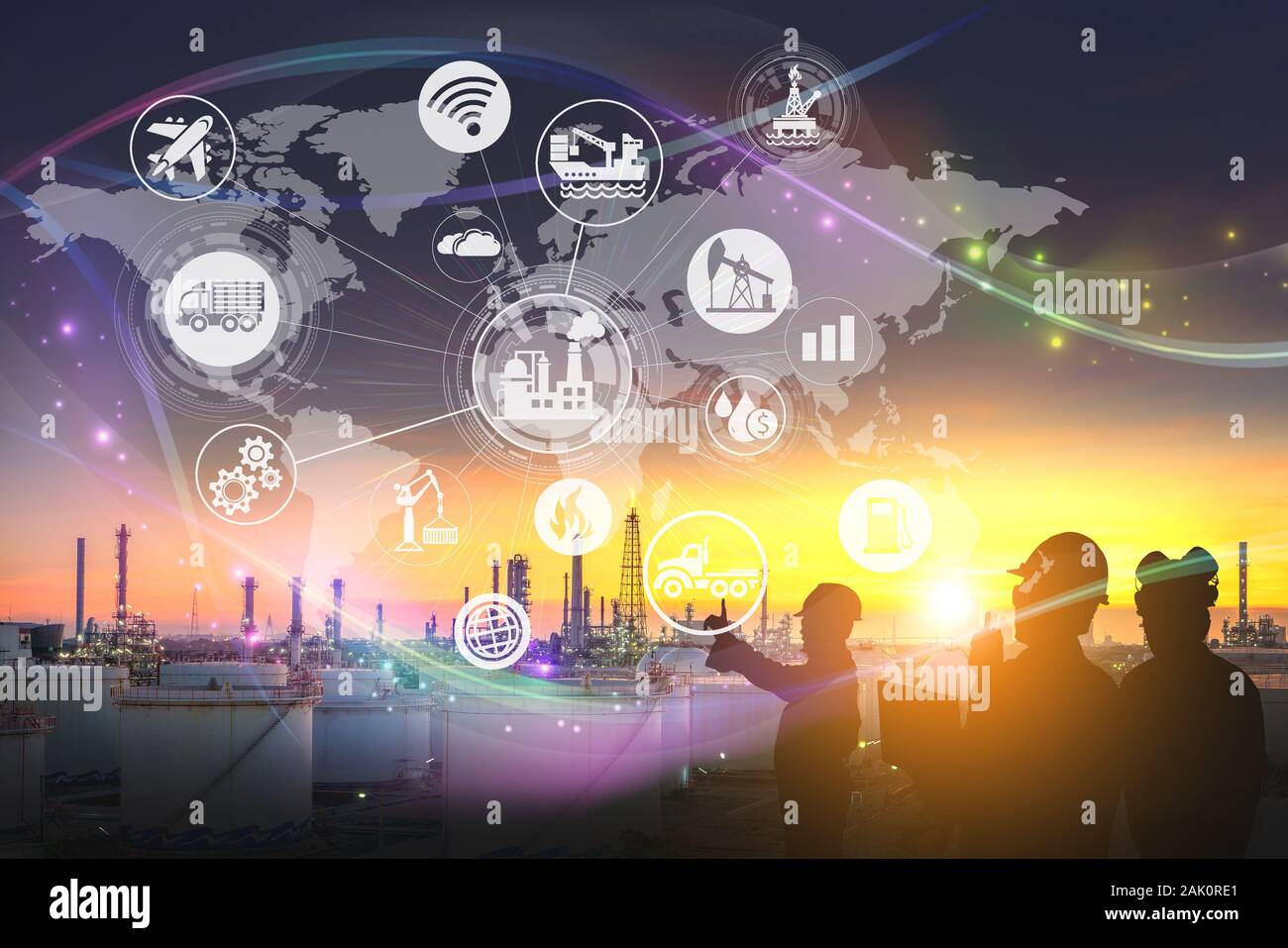 Networking business silhouette hi-res stock photography and images - Alamy