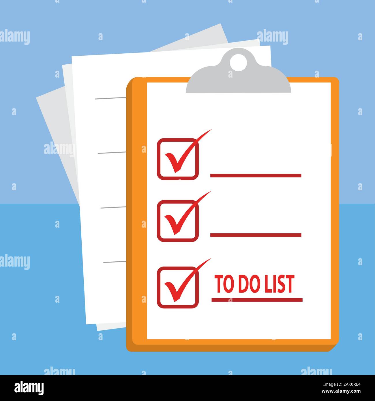 Work environment. Check list Stock Vector Image & Art - Alamy