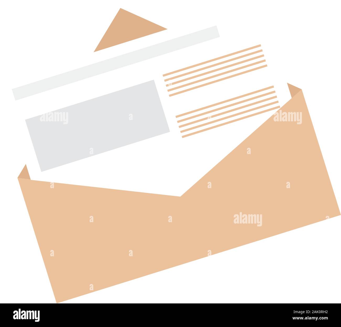 Envelope with a letter Stock Vector Image & Art - Alamy