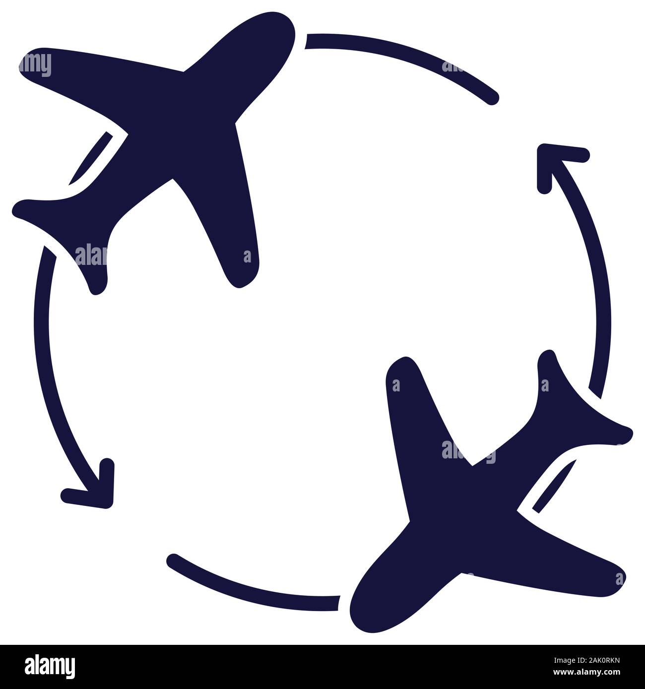 airplanes flying around with arrows Stock Vector Image & Art - Alamy
