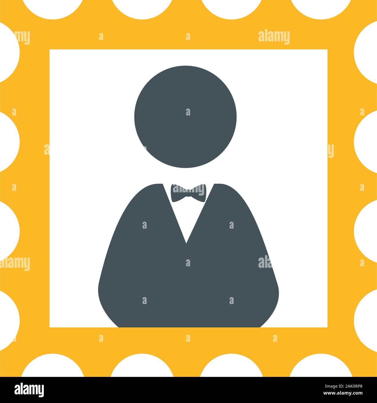 silhouette of person in frame isolated icon Stock Vector Image & Art ...